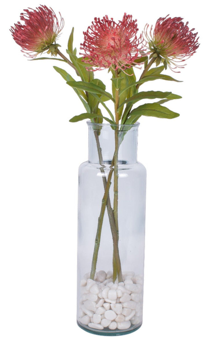 17.5" San Miguel Vase with Flowers and White Pebble AR1711